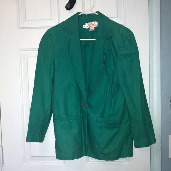 Rafaella | Jackets & Coats | Vintage Early 99s Rafaela Green Blazer 2p ...